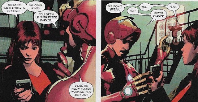Iron Man #7: MJ hired by Stark, but is mystery girl Tony’s future ...